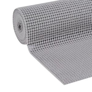 EasyLiner Select Grip Shelf Liner for Drawers & Cabinets - Easy to Install & Cut to Fit - Non Slip Non Adhesive Grip Shelf Liner for Kitchen, Bathroom, Pantry - 12 in. x 10 ft. - 6 Rolls - Gray