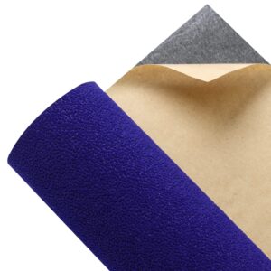 Peel Stick Velvet Flock Liner 14" x 98" Self Adhesive Texture Velvet for Jewelry Drawer Craft Fabric Art & Crafts, Drawer DIY Felt Liner (Royal Blue)