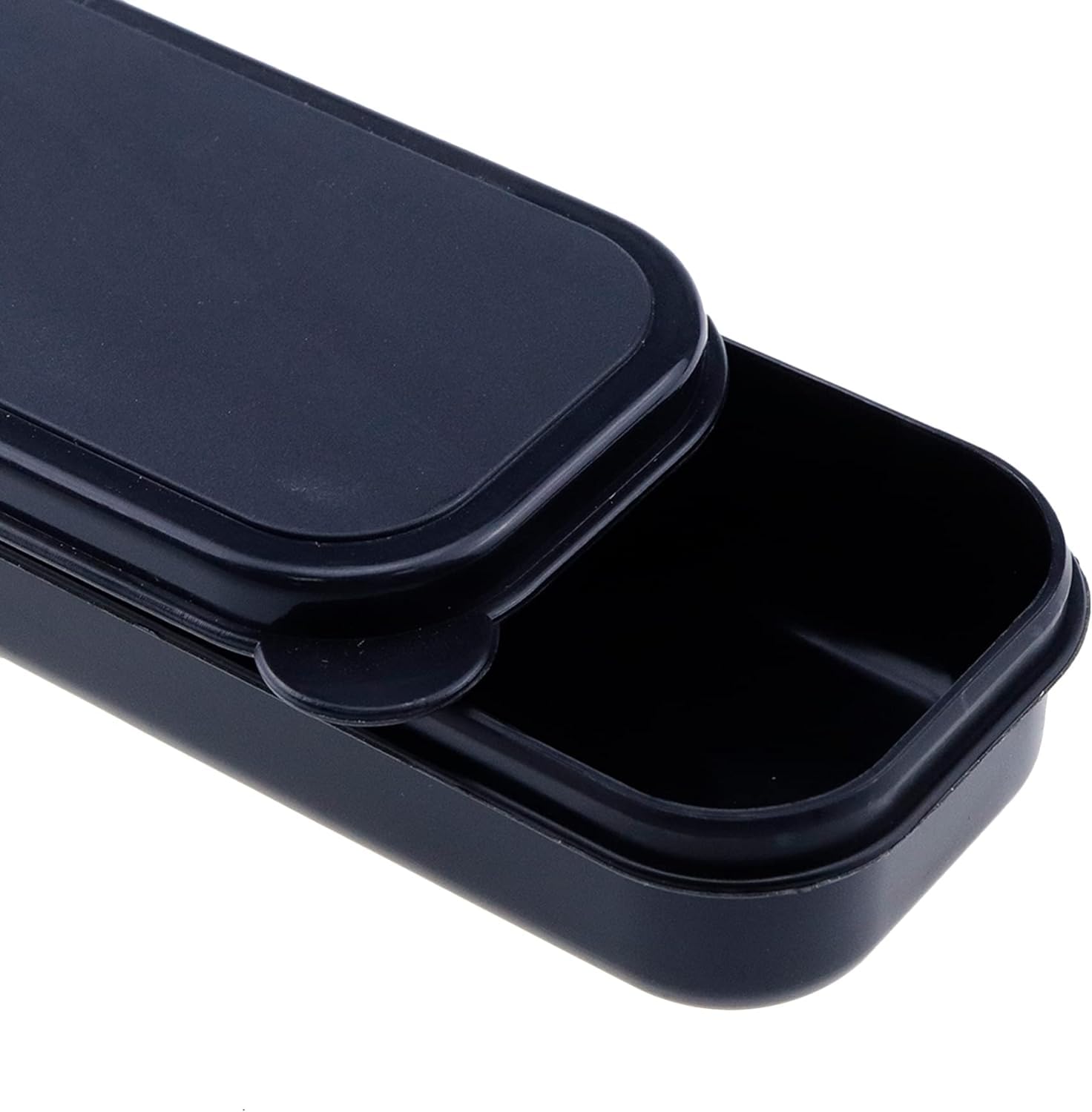 MY MIRONEY 4PCS Portable Travel Tableware Box Black Flatware Storage Box Case Travel Utensils Cutlery Case for Fork Spoon Chopsticks