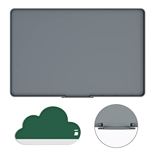 Under Sink Mat, 34" x 22" Upgraded Drainage Design Under Sink Mats for Kitchen Waterproof, Under Sink Drip Tray, Under Sink Mats for Bathroom, Hold up to 3.3 Gallons Liquid (Gray)