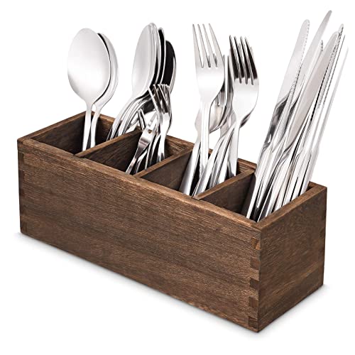 ALL Music-box 4 Adjustable Smart Compartments Kitchen Utensil Holder, Cutlery Trays, Silverware Storage Kitchen Utensil Flatware Caddy