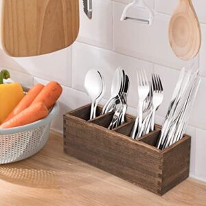 ALL Music-box 4 Adjustable Smart Compartments Kitchen Utensil Holder, Cutlery Trays, Silverware Storage Kitchen Utensil Flatware Caddy