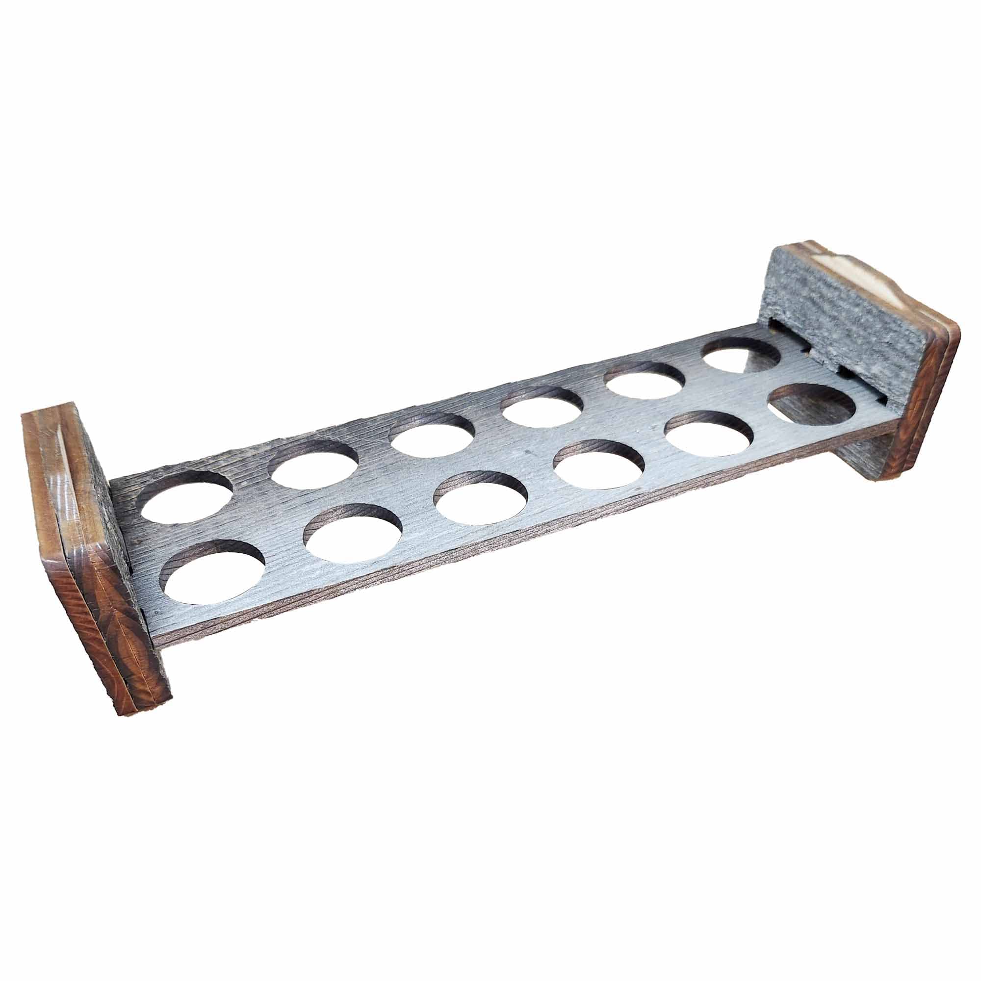 Rockin' Wood Egg Holder Tray- Countertop Stackable Egg Rack For Fresh Eggs - Made in the USA with real rustic reclaimed wood - egg sorter - wood egg tray (Double Tray)