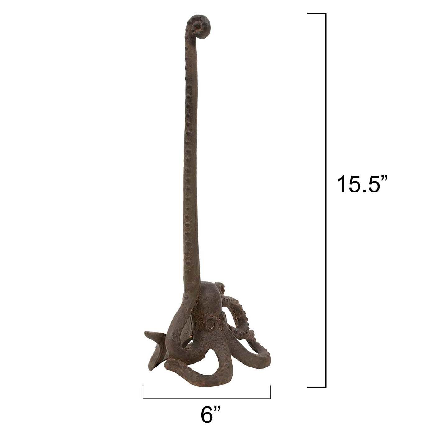 Cast Iron Octopus Paper Towel Holder