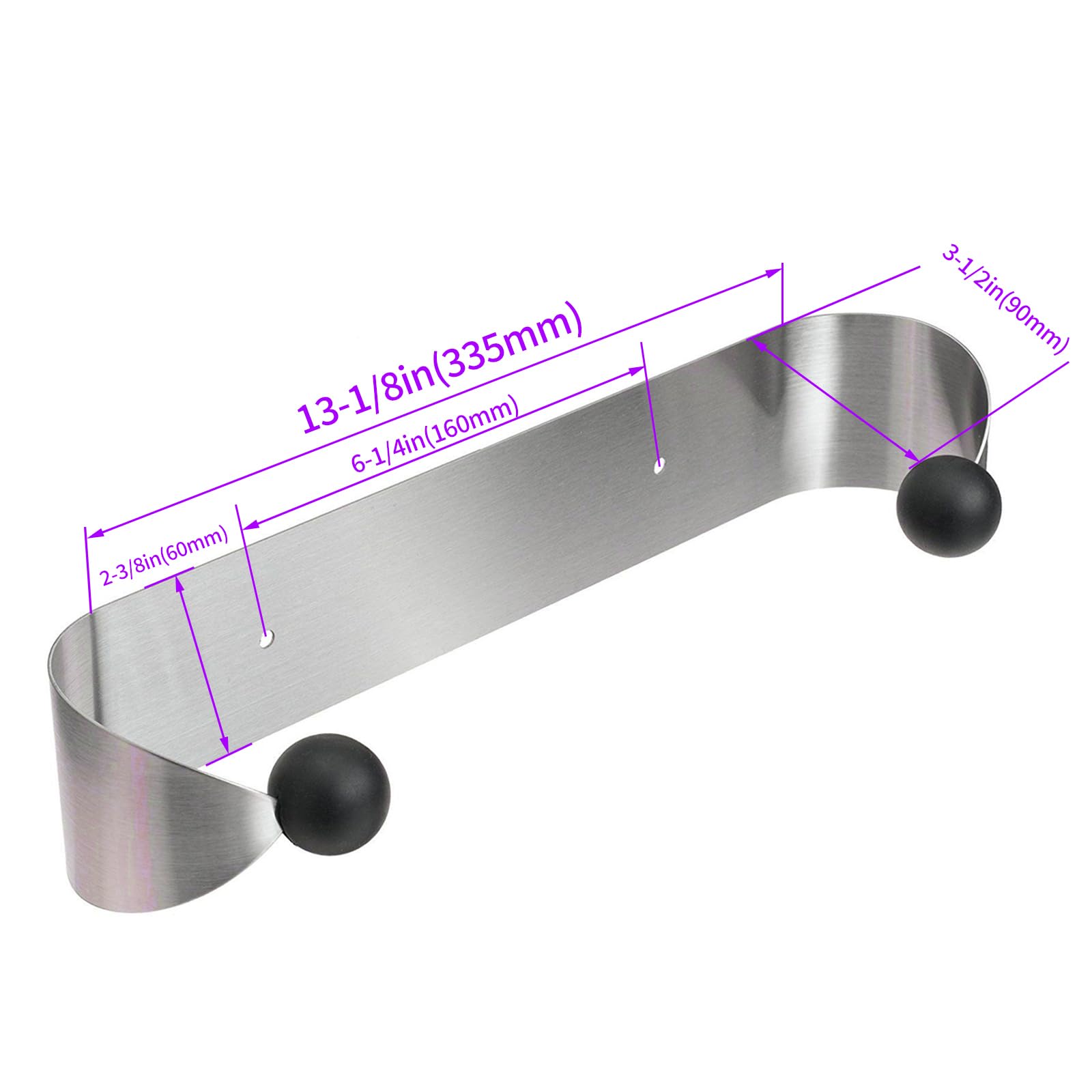 One Paper Towel Holder for Kitchen Stainless Steel Rack Under Cabinet