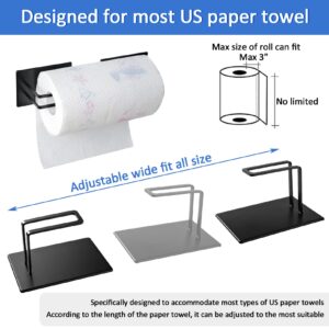 VIAV Outlets 2 PCS Magnetic Paper Towel Holder Bar Strong Magnet Backing Paper Towel Holder Fit for Small Large Paper Towels Multifunctional Use as Hook for Refrigerator, Grill, BBQ,Toolbox,Workshop