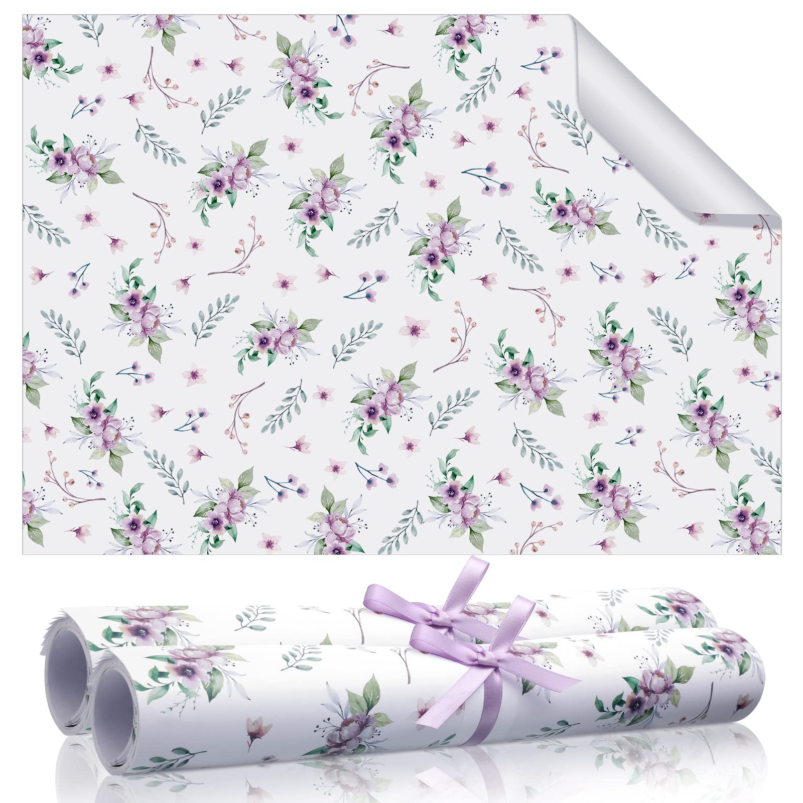 10 Sheet Fragrant Drawer Liners for Dresser Lavender Scented Cabinet Liners for Shelves 15.8 x 22 Inch Paper Liner for Drawers and Cabinets Non Adhesive Drawer Paper Liner (Floral Style)