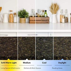 Instant Granite Countertop Vinyl Laminate Sheet | Peel & Stick | Durable Self-Adhesive Paper Resists Heat, Stains, Water | Kitchen & Bath | 36” x 72” | Granite Design | Black (6ft)