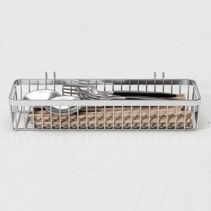 kaileyouxiangongsi Drawer Organizer, Silverware Organizer for Kitchen, Utensil Mesh Drawer Organizer for Chopsticks/Spoon/Fork/Knife, 304 Stainless Steel Drawer Utensil Drying Rack