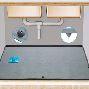 fashionwu sink mat, 34’’ x 22’’, grey