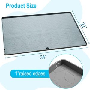 Fashionwu Sink Mat, 34’’ x 22’’, Grey