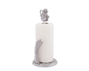 arthur court aluminum monkey countertop paper towel holder standing 15 inch standing tall