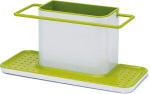 joseph joseph 85049 sink caddy kitchen sink organizer sponge holder dishwasher-safe, large, green