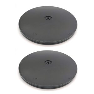 acrylic lazy suzan,2-pack,susenya 6 inches lazy susan turntable organization for pantry, countertop, shelf, bathroom,table, vanity black