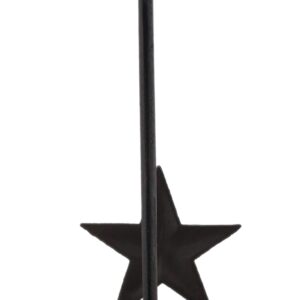 Rustic Brown Cast Iron Western Star Paper Towel Holder