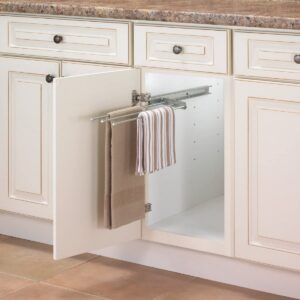 Real Solutions for Real Life Real Solutions Pull-Out Kitchen Towel Holder Bar