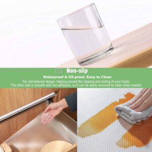 Oyiqar Non-Adhesive Shelf Liners - 23.6" x 236" EVA Washable, Waterproof and Non-Slip Liners for Kitchen Drawers, Pantry Cabinets, and Bathroom Shelves