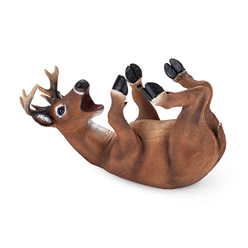 True Drunken Deer Polyresin Wine Bottle Holder Set of 1, Brown, Holds 1 Standard Wine Bottle