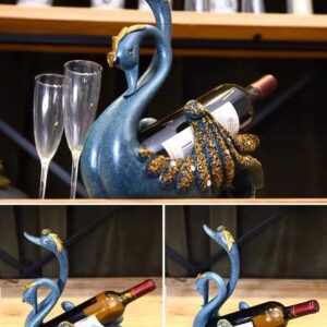 CicodonaGift Wine Bottle Holder Swan Animal Statue for Country Farm Kitchen Decor Tabletop Wine Stands & Racks and Decorative Gifts