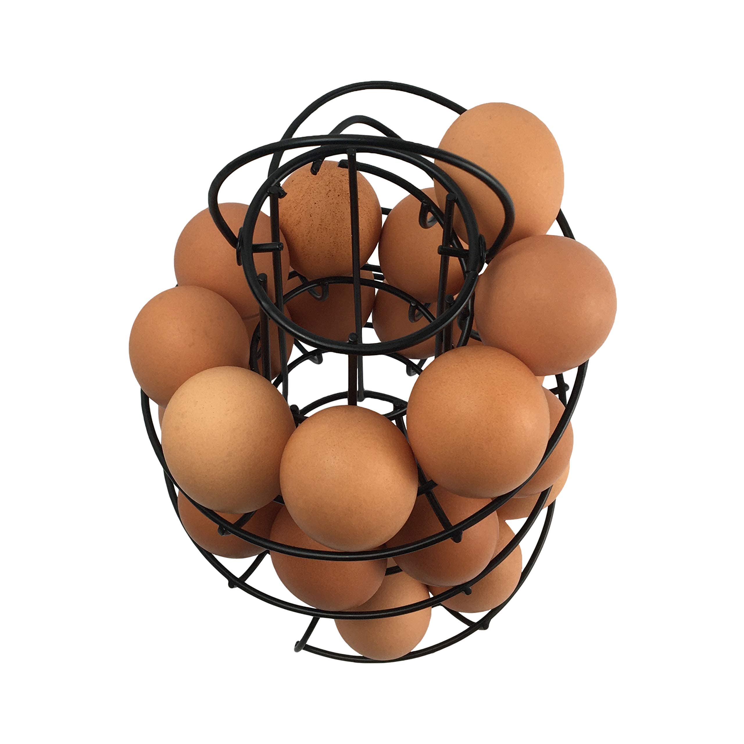 MISTIC COOL Egg Rack Spiral Countertop Egg Holder for Fresh Eggs