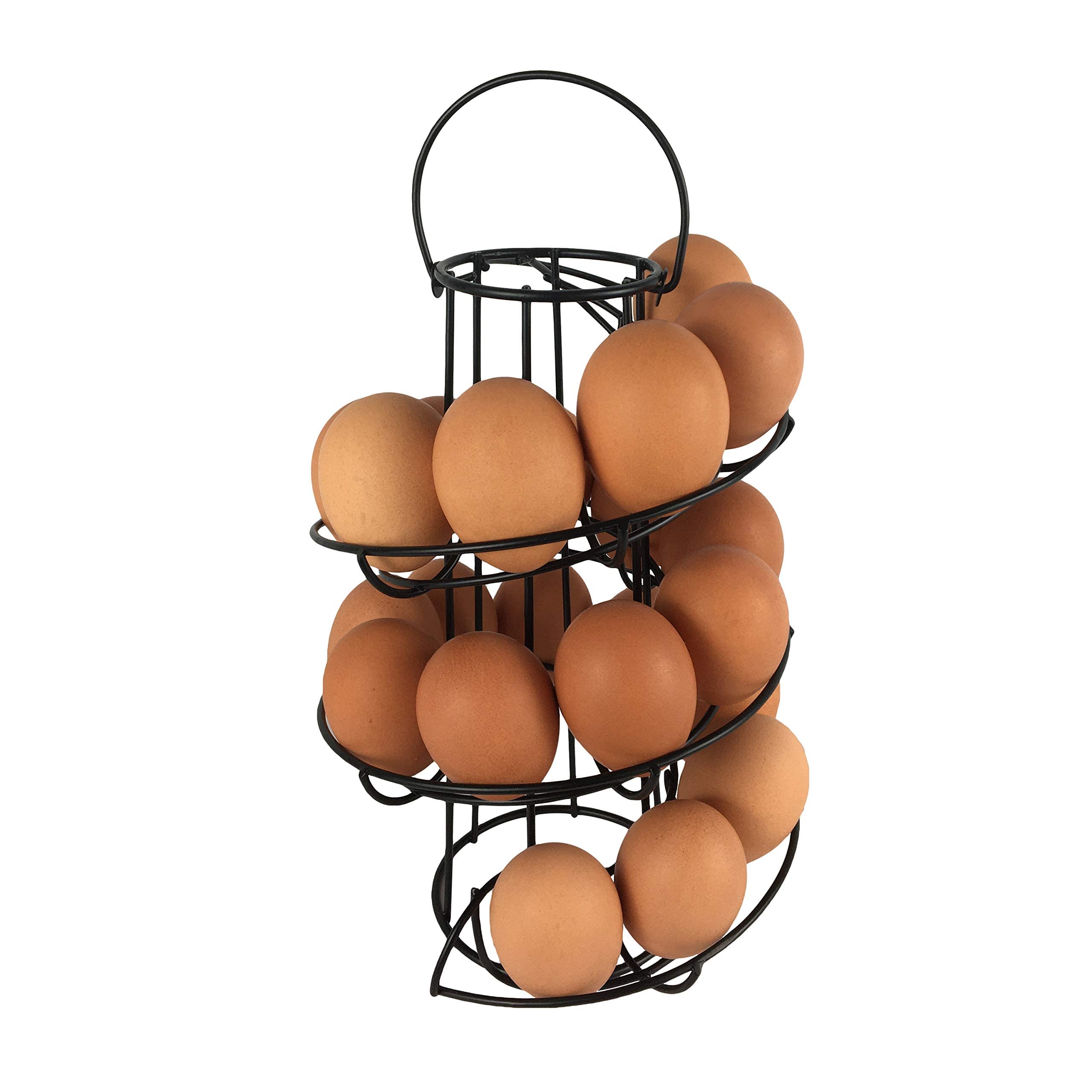 MISTIC COOL Egg Rack Spiral Countertop Egg Holder for Fresh Eggs