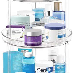 2 Tier and 3 Tier Lazy Susan Organizer 9.25Inch, Bathroom Organizer Make up Organizer and Storage