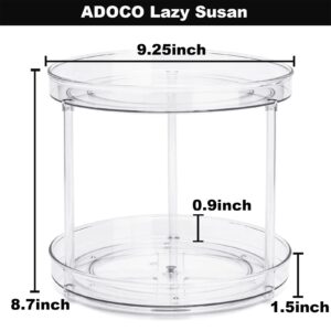 2 Tier and 3 Tier Lazy Susan Organizer 9.25Inch, Bathroom Organizer Make up Organizer and Storage