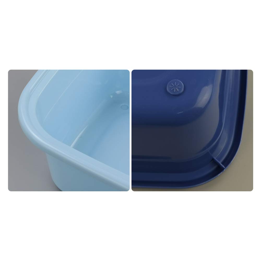 Qqbine 16 Quart Plastic Kitchen Dish Pan Basin Sink, 3 Packs