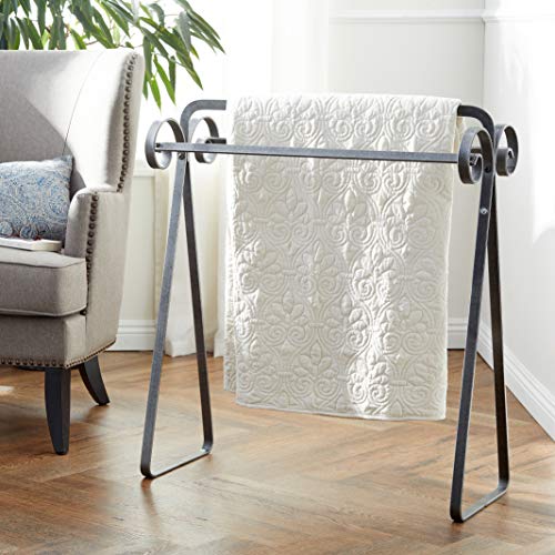 Enclume Premier Scrolled Quilt Rack, Hammered Steel