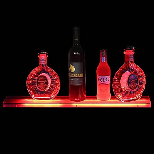 Liquor Bottle Display Shelf, 2 Pack Bar Shelves for Liquor Bottles 36 in Led Bar Shelf Floating Lighted LED Shelves Commercial Illuminated Bar Home Wall Mounted Racks with Remote Control (36)