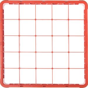 Carlisle FoodService Products RE25C24 OptiClean 25 Compartment Divided Glass Rack Extender, 1.78", Orange