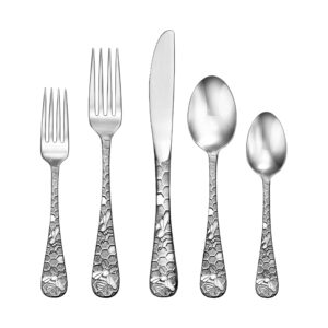 liberty tabletop honey bee 20 piece flatware set service for 4 silverware made in usa 18/10