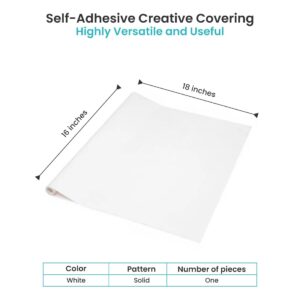 Con-Tact Brand Creative Covering Shelf Liner, 18" x 16', White