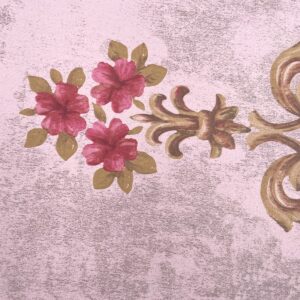 Yifasy Shelf Liner Pink Royal Floral Peel & Stick Dresser Drawer Wall Paper Furniture Refurbished Sticker Waterproof 118x17.7 Inch