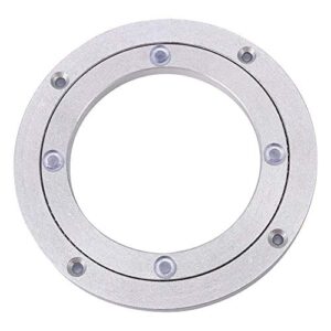 Turntable Round Dining Table Aluminium Alloy Rotating Bearing Swivel Plate for Table Sculpture(14cmH8.5MM)