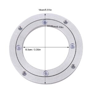 Turntable Round Dining Table Aluminium Alloy Rotating Bearing Swivel Plate for Table Sculpture(14cmH8.5MM)