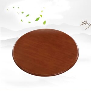 WEBUP 28in 32in 36in 40in Wood Rotating Turntable Kitchen Lazy Susan Rustic Bamboo Swivel Plate For Table, 360 Degree Swivel Solid Wood Tray-Dark Espresso (Color : B, Size : 32in/80cm)