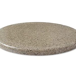 Cappuccino, Gloss, 16", Cultured Granite, Crater, Lazy Susan, Turntable