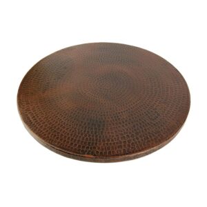 premier copper products ls20db 20-inch hand hammered copper lazy susan, oil rubbed bronze