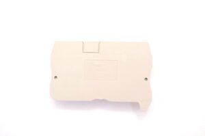 dinkle ak2.5c din rail terminal block end cover for ak1.5 and ak2.5, pack of 100