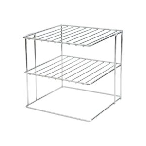 organize it all chrome kitchen corner shelf, pack of 1, silver