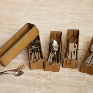 Covermates Flatware Storage - Washable and Stain Resistant, ID Window, Kitchen Storage-Bronze