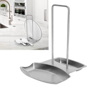 Lid Organizer Pot Lid Thick 304 Stainless Steel Pot Lid Spoon Frame Stand Lid Storage Rack Pot Lid Holder Pot Lid Frame Stand Kitchen Supplies