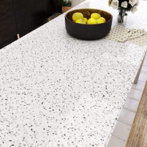 YENHOME White Granite Contact Paper for Countertops Contact Paper Marble Contact Paper Peel and Stick Countertops Paper Glossy Vinyl Counter Top Stick Paper Waterproof Desk Table Covers 17.7"x80"