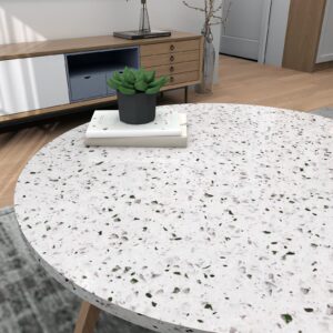 YENHOME White Granite Contact Paper for Countertops Contact Paper Marble Contact Paper Peel and Stick Countertops Paper Glossy Vinyl Counter Top Stick Paper Waterproof Desk Table Covers 17.7"x80"