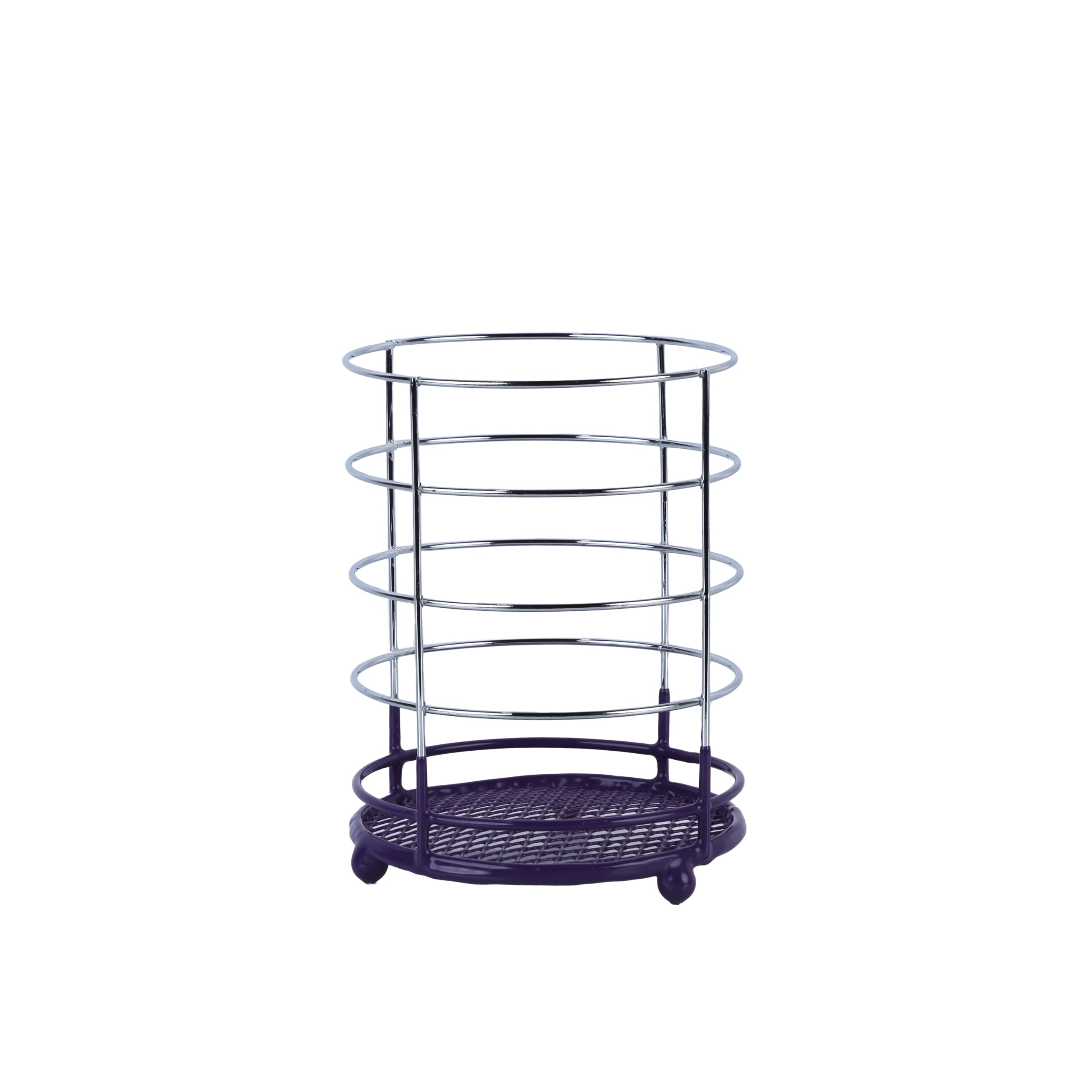 Servette Home Nonslip Wire Cutlery Holder - Purple