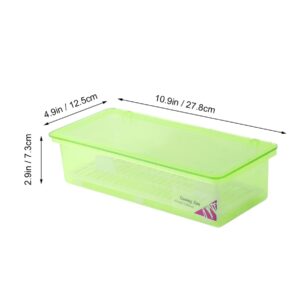 Cabilock Box Utensil Organizer Cutlery Tray Silverware Tray Camping Storage Containers Spoons Silverware Flatware Organizer Drawer Flatware Tray Utensil Storage Container Tableware Drainer