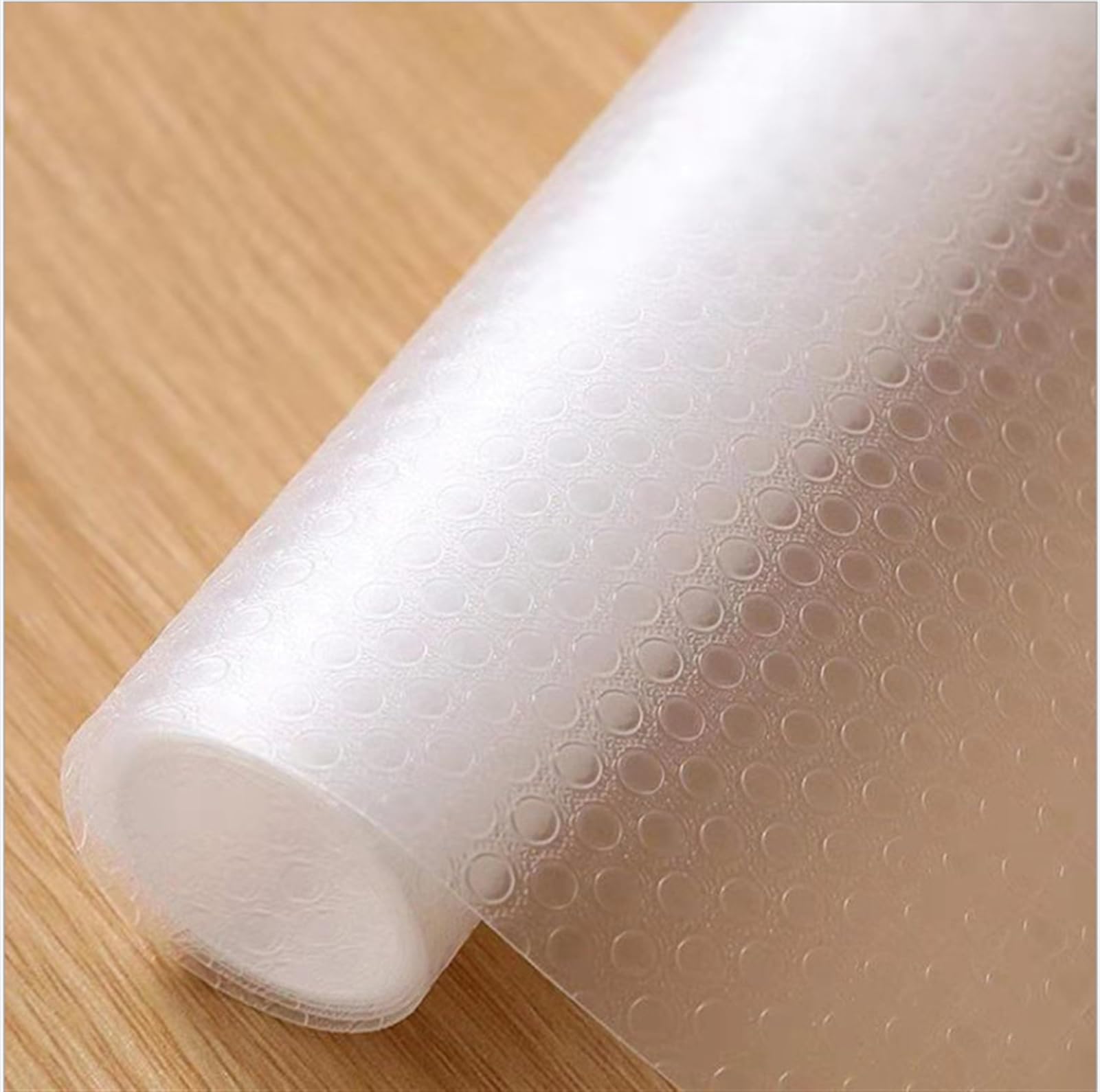 BESTORI Waterproof Shelf Liner for Kitchen Non-Adhesive Cabinets Drawer Liner 23.6 x 118.1 Inches Oil-Proof Non-Slip Washable Cuttable Refrigerator Liners for Protector Desks Transparent