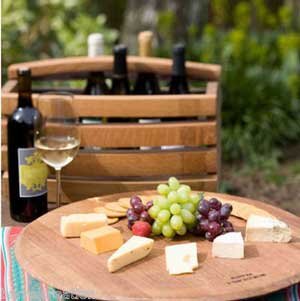 Wine Cask Lazy Susan by Wine Barrel Creations Inc.