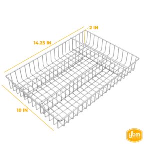 YBM HOME Metal Wire Chrome Plated Kitchen In-Drawer Serving Utensils, Flatware, Cutlery Desk and Office Supplies (1, Medium)